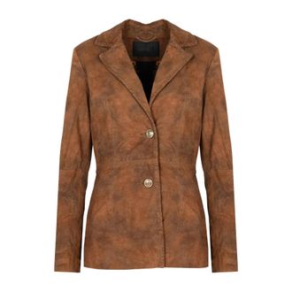 Guess Leder-Bomberjacke - - Jackets - Damen - Braun - S