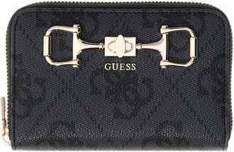 Guess Femme, Accessoires, Noir, Taille: ONE Size Karnilla Logo Slg Lr Wallet