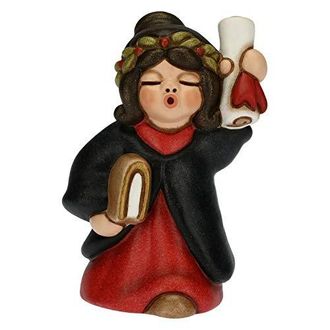 Thun Dekofigur Mädchen mit Krone im Schulabschluss, Gastgeschenk für Sie, Linie Cerimonia, kleines Format, Keramik, 5 x 3,5 x 7 cm