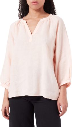 Part Two Damen Hikma Blouse Locker geschnittene Bluse mit 3/4-Ärmeln, Pale Blush, 40