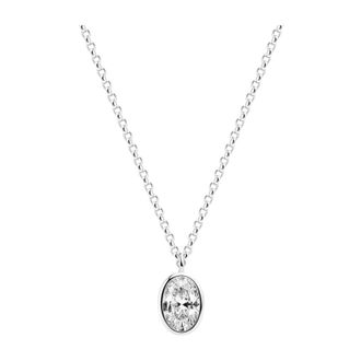 Sif Jakobs Jewellery Femme, Accessoires, Gris, Taille: ONE Size Sardinien Ovale Necklace