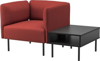 IKEA LILLEHEM Sessel mit Beistelltisch