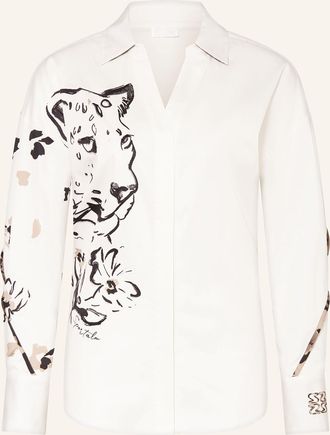 Sportalm Hemdbluse Mit Pailletten weiss