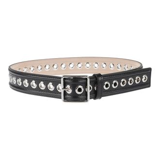 Alexander McQueen &Ouml;sen-G&uuml;rtel - Klein - - Accessories - Damen - Schwarzk - 70 CM