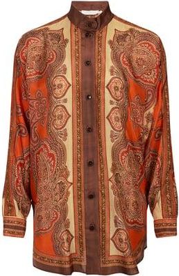 Zimmermann Chemise Mahon &agrave; imprim&eacute; cachemire en soie