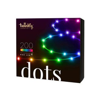 Twinkly Twinkly - Guirlande connectée IP44 10m 200 leds rgb fil noir dots