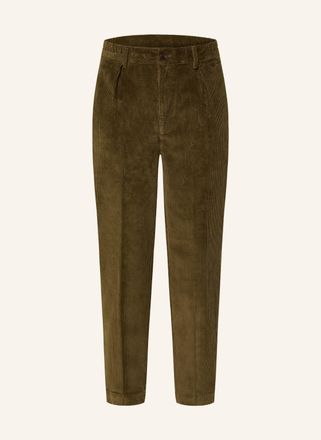 Barbour Anzughose Slim Fit Aus Cord gruen