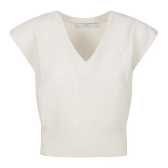 Iro Iro, Femme, Pulls, Beige, Taille: 38 FR Ludovica Short Sleeve Sweater