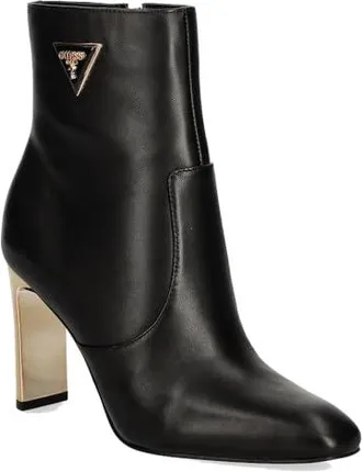 Guess FLDCATLEA10, Chaussures Bottines Talon Cuir Mode Mode, Noir, 38 EU