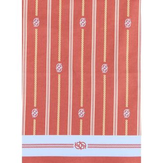 Dr&ocirc;le de Monsieur Le Foulard Rayure Monogramme en coton