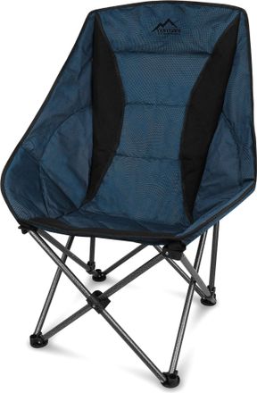 Normani XXL Campingsessel Camping-Comfort-Freizeitstuhl gepolsterter Faltstuhl Moon-Chair mit Tragetasche in unterschiedlichen Farben - bis 150 Kg belastbar F