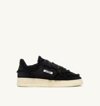 Autry BASKETS MEDALIST MUTTON EN DAIM ET SHEARLING NOIR