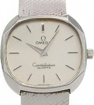 Omega Pre-owned Constellation Quartz Acier Inoxydable - Femme - Pre-owned - Gris - Taille: ONE Size