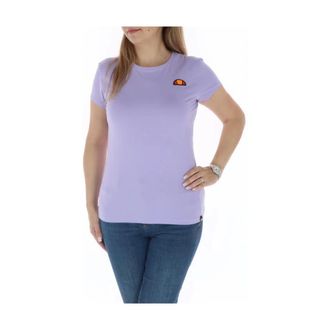 Ellesse Femme, Tops, Violet, Taille: 40 FR T-shirt Violet Imprim&eacute; Col Rond