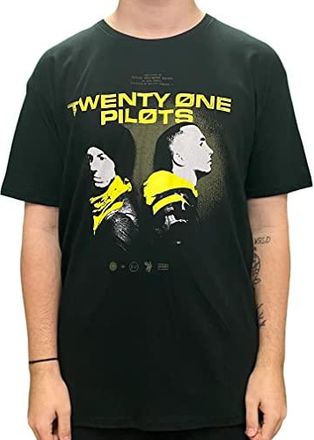 Twenty One Pilots T Shirt Back to Back Trench Band Logo Nouveau Officiel Homme Size L