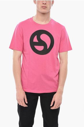 Acne Studios Cotton-Blend Crewneck T-Shirt With Front Logo size Xl