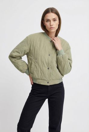 Only Cordjacke ONLY ONLSAP CORDUROY BOMBER CC OTW, Damen, Gr. XL, mermaid, Cord, Obermaterial: 100% Baumwolle, unifarben, normal, Jacken, gesteppte Details