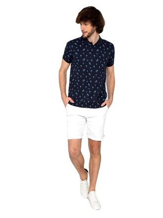 Brave Soul Herren MSRT-Plain/WHITE2 Bermuda, Blanco