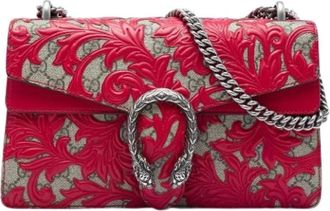 Gucci Pre-owned Arabesque Dionysus Shoulder Bag - Femme - Pre-owned - Rouge - Taille: ONE Size