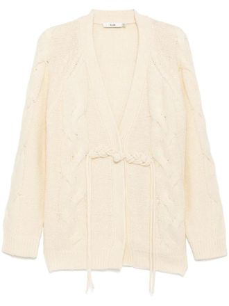 B+ab cardigan à col v - Blanc