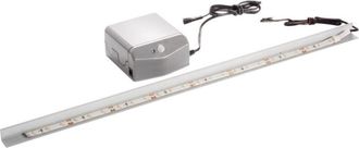 Fackelmann LED-Waschbeckenbeleuchtung Mini Einbau-Set / Maße: ca. 45 cm breit / batteriebetriebenes BackLight Mini für Glasbecken / hochwertiges LED-Band für