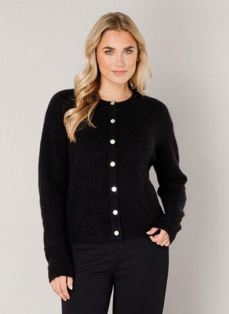 Base Level Cardigan Yuli mit Woll-Anteil und Knopfleiste