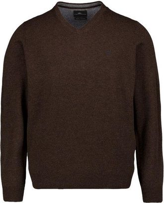 Fynch-Hatton Fynch-Hatton Herren Pullover braun unifarben