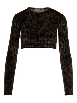 Fiorucci Kleid mit Leoparden-Print - Braun