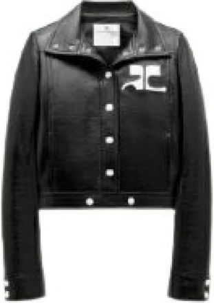 Courr&egrave;ges Femme, Vestes, Noir, Taille: 42 FR Manteaux Noirs pour Femmes