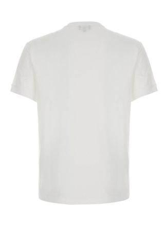 Giorgio Armani Address-Print Cotton T-Shirt - White
