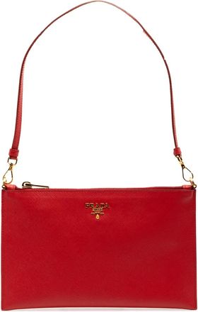 Prada 2000-2025 Saffiano shoulder bag - Rot