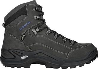 Lowa Lowa Renegade GTX Mid, Bottes de Randonnée Hautes Homme, Schwarz (Anthracite/Bleu Acier 9780), 41.5 EU, Schwarz 9780 Anthracite Bleu Acier, 41.5 EU