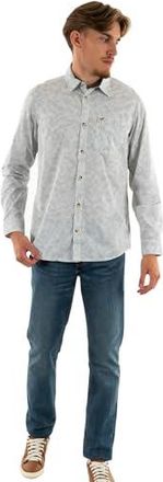 Kaporal Chemise pour Homme, Coupe Regular, Manches Longues, Col Chemise, Modèle Kroft, Couleur Eggshell, Taille L