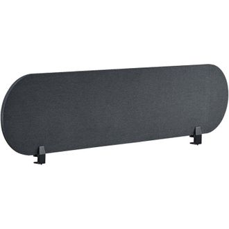 Beliani Schreibtischtrennwand dunkelgrau 160 x 40 cm SPARKY