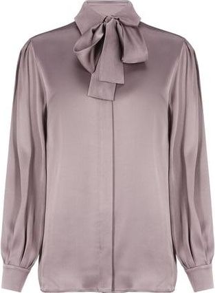 Alberta Ferretti Chemise en soie m&eacute;lang&eacute;e