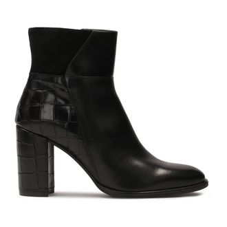 Kazar Schwarze Stiletto-Stiefel aus kombinierten Materialien - - Shoes - Damen - Schwarzk - 37 EU