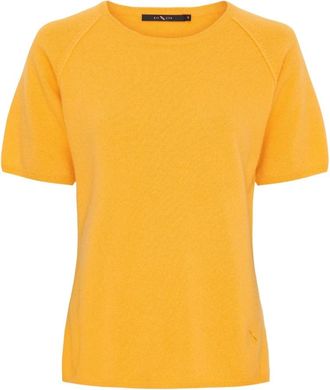 BTF-CPH Kaschmir & Merino T-Shirt - - Knitwear - Damen - Gelb - XL