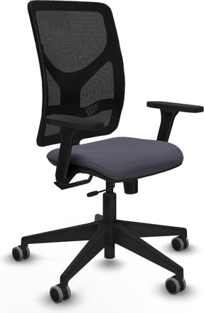 Piqueras y Crespo B&uuml;rostuhl aus Stoff mit 3D-Armlehnen, h&ouml;henverstellbare Lendenwirbelst&uuml;tze, ausgestattet mit Syncro/Traslack und Schneideschaum, mit Rollen 65 mm, Par