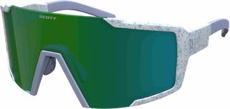 Scott Scott Shield Compact Wechselscheiben Fahrrad Brille terrazzo wei&szlig;/gr&uuml;n chrome