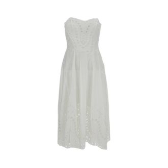 Charo Ruiz Ibiza Tiered Lace Dress - - Dresses - Damen - Wei&szlig; - L