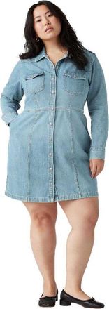 Levi's Womens PL Flynn Western Dress, Plant Pause, X-Large