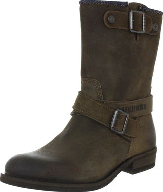 Tommy Jeans Hilfiger Denim Hudson 10 B EN56814873, Damen Fashion Halbstiefel & Stiefeletten, Braun (Saddle 210), EU 41