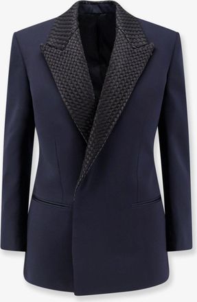 Bottega Veneta Wool blazer with Intrecciato detail - BOTTEGA VENETA - gender_Woman
