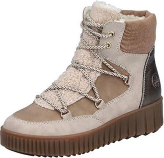 Rieker Bottes à lacets Y6120 pour femme - Beige - Taille 41 EU, beige, 41 EU