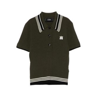 Amiri Femme, Tops, Vert, Taille: 38 FR MA Stripe Polo