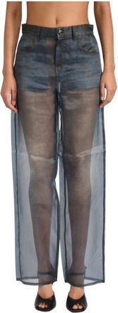 Haikure Femme, Pantalons, Bleu, Taille: W28 Wide Pantalons