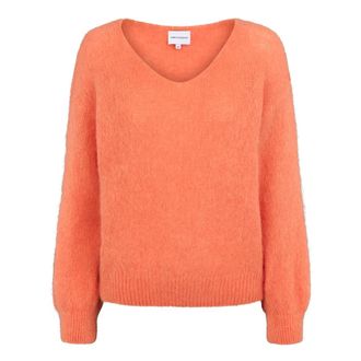 Americandreams Americandreams, Femme, Pulls, Orange, Taille: 44 FR Milana LS Alpaca Pullover