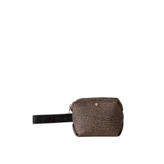 Borbonese Naturale/Nero Pochette Clutch Bag - - Bags - Damen - Braun - ONE SIZE