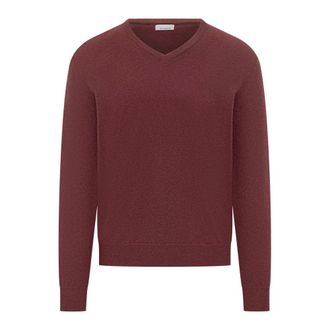Malo Homme, Pulls, Brun, Taille: L Cashmere V Neck