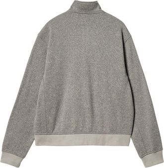 Carhartt Work in Progress Rundhalspullover Carhartt WIP Luther Half Zip Sweat Herren Misty Grey Heather